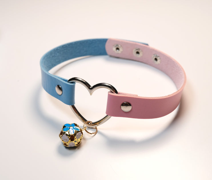 Blue And Pink Ear With Bows Cat Hairband Ears Tail Plug Breast Clip 5652