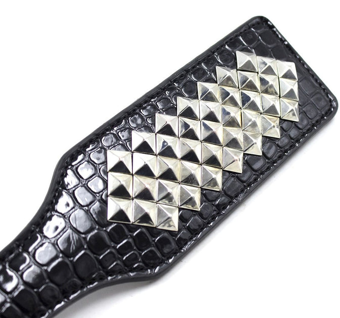 Leather Paddle Slapper with Spikes – Double Strap, Heavy-Duty Design f ...