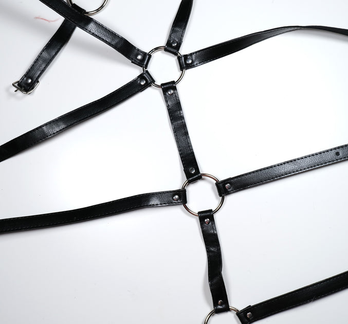 BDSM Leather Bondage Harness Lingerie Harness Belt Thigh Harness Leg H ...
