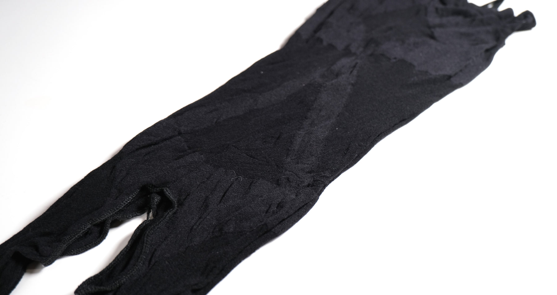 Black Full Body Covered Low Back Tulle Fantasy Bodystocking Open Crotch ...