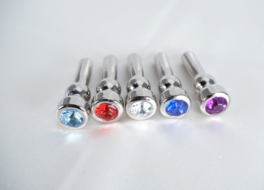 Stainless Steel Urethral Catheter With Colorful Diamond – LoveOrigin