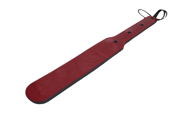 Red BDSM Spanking Paddle 3 Hearts BDSM Paddle Leather Slapper Paddle ...