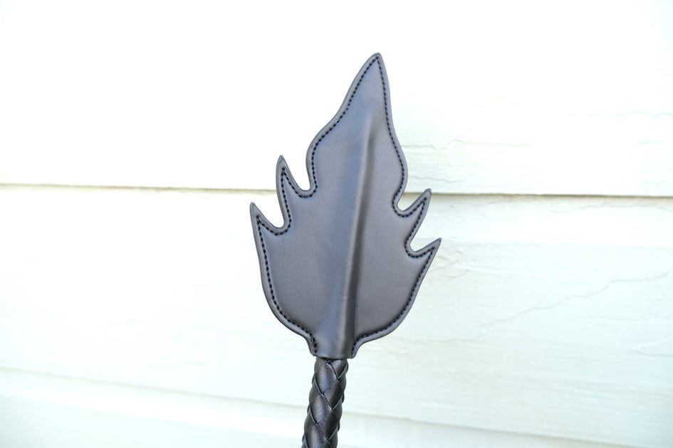 Fire Pattern Long Leather Whip Flogger – LoveOrigin