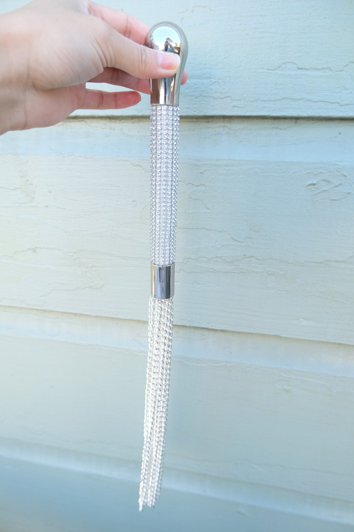 Steel Chain Whip With Artificial Small Diamonds Metal Flogger – LoveOrigin